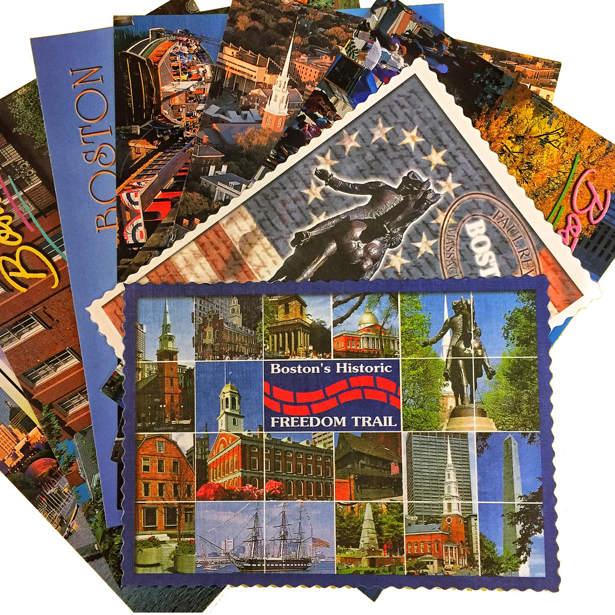 8 Assorted Postcards – Meet Boston